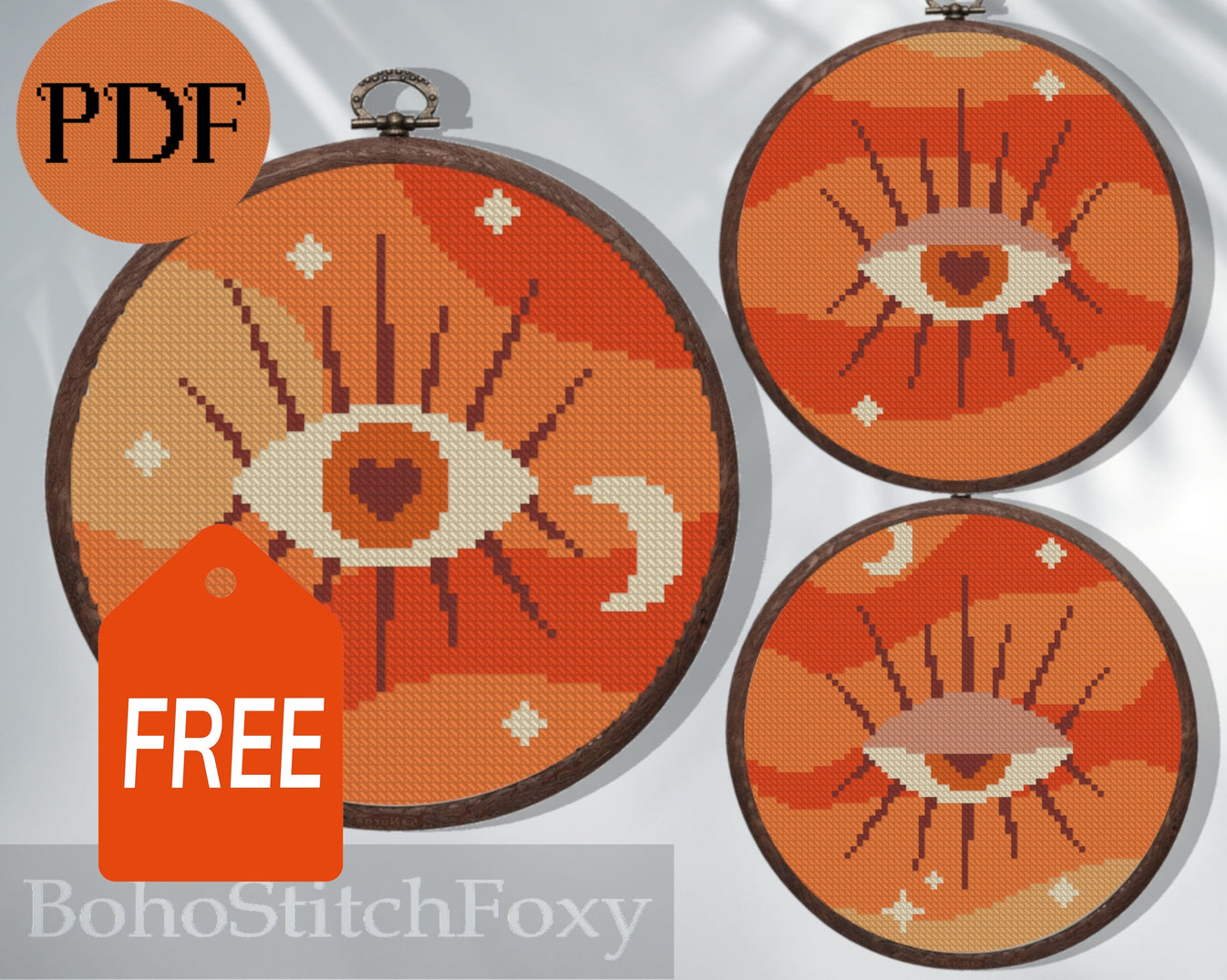 Evil Eye Cross Stitch Patterns FREE – Cross Stitch Foxy