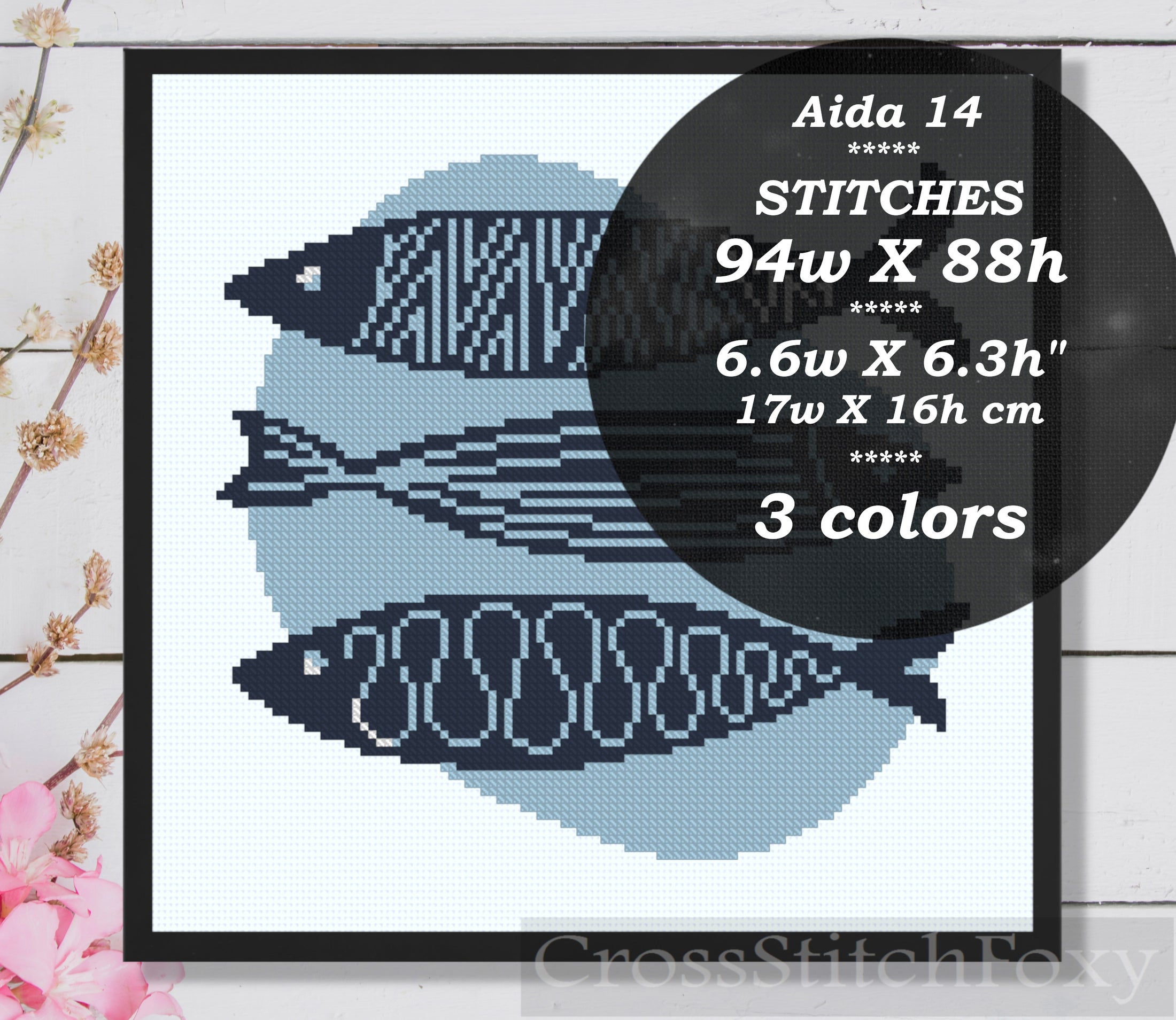 Fish cross stitch pattern – Cross Stitch Foxy