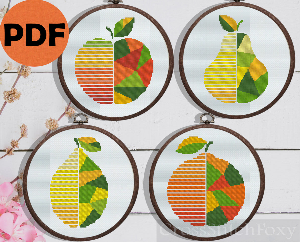 Fruit Cross Stitch Patterns – Cross Stitch Foxy