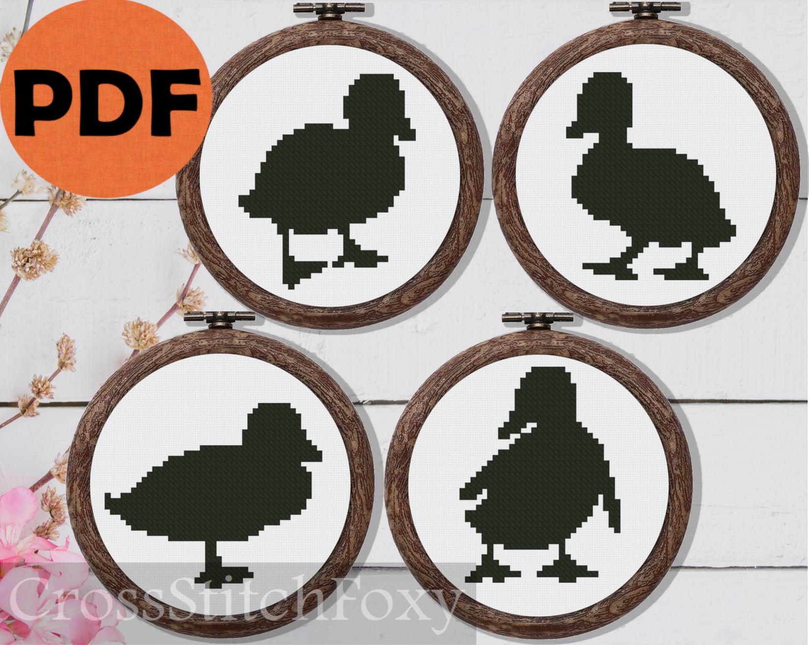 Small Duck Cross Stitch Patterns – Cross Stitch Foxy