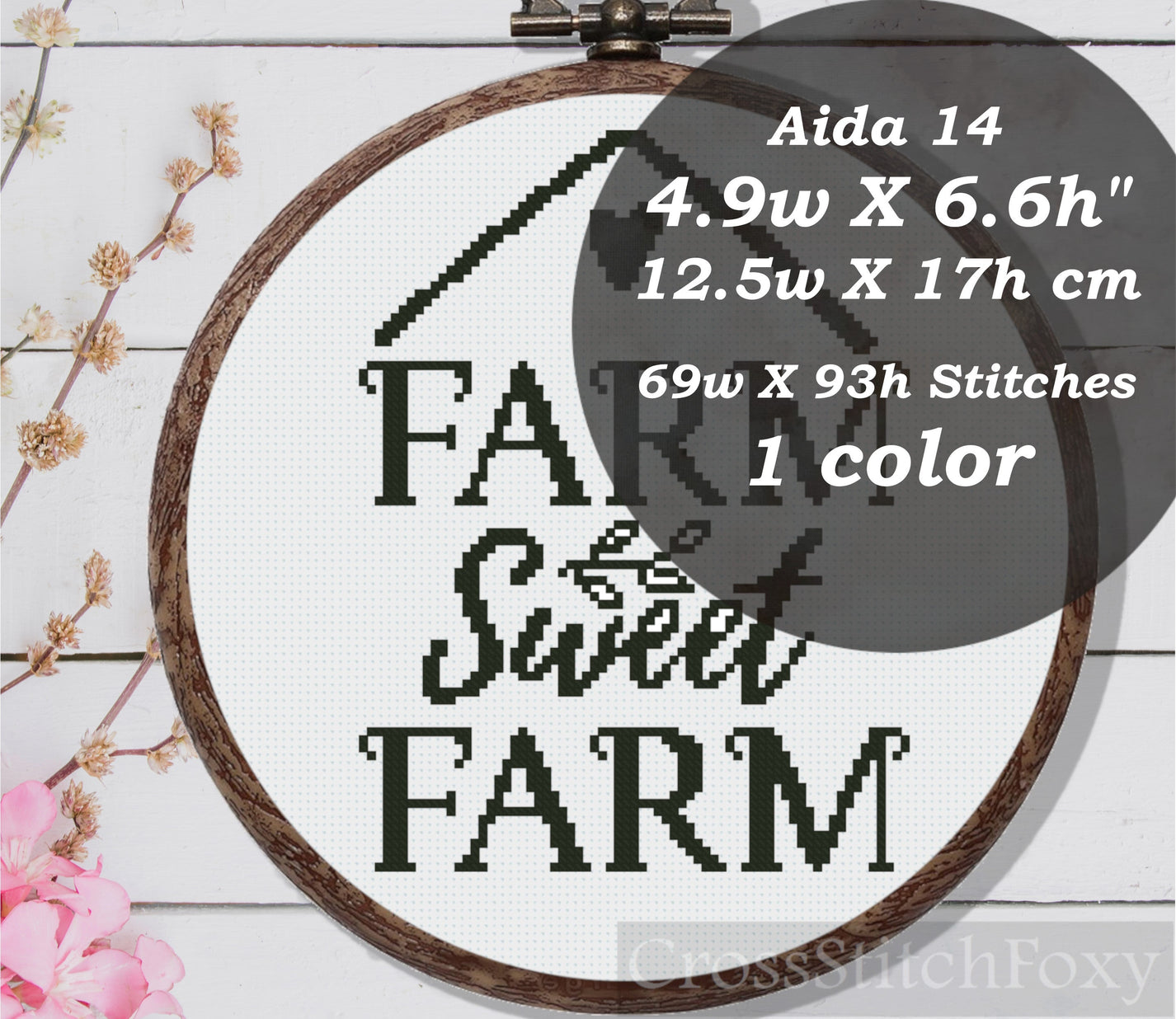 Farm Sweet Farm Cross Stitch Pattern – Cross Stitch Foxy