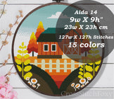 Farmhouse Barn cross stitch pattern – Cross Stitch Foxy