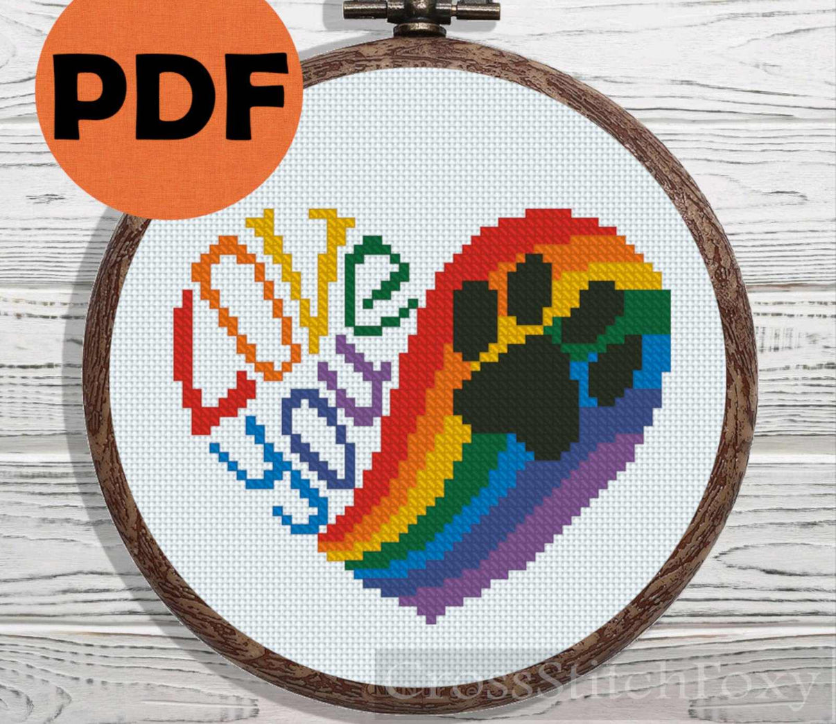 Mini Rainbow Bridge Dog Memorial cross stitch pattern – Cross Stitch Foxy