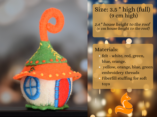 Small Fairy House Sewing Pattern – Cross Stitch Foxy