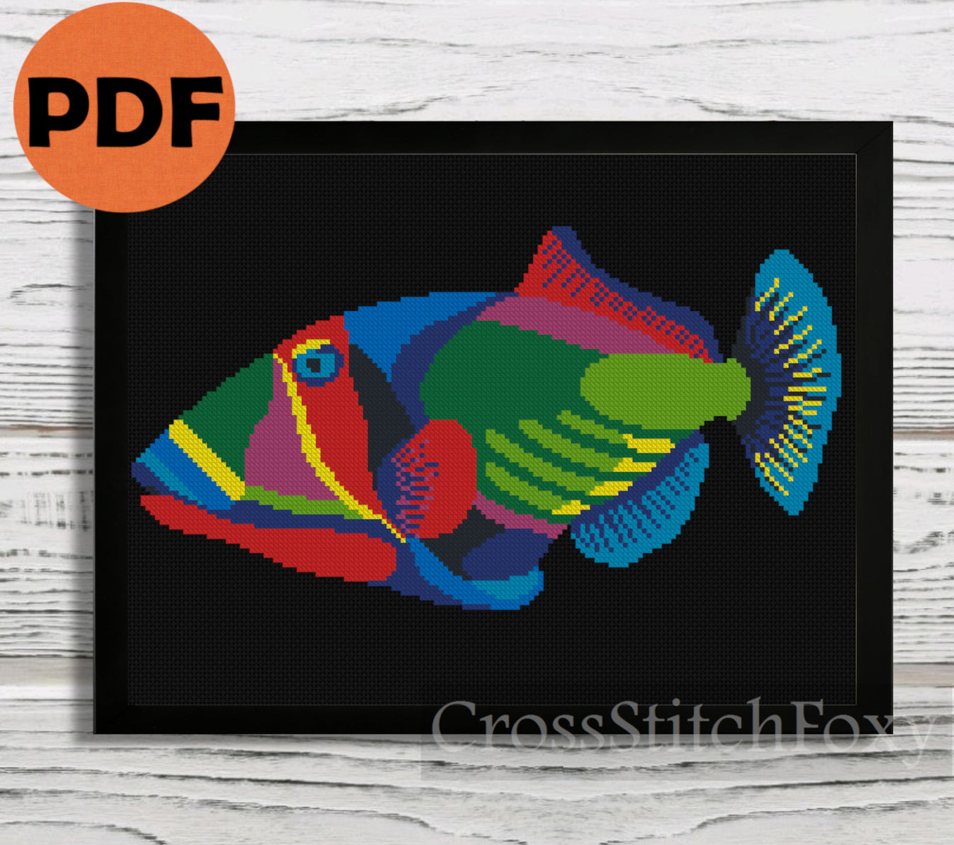 Tropical Fish cross stitch pattern – Cross Stitch Foxy